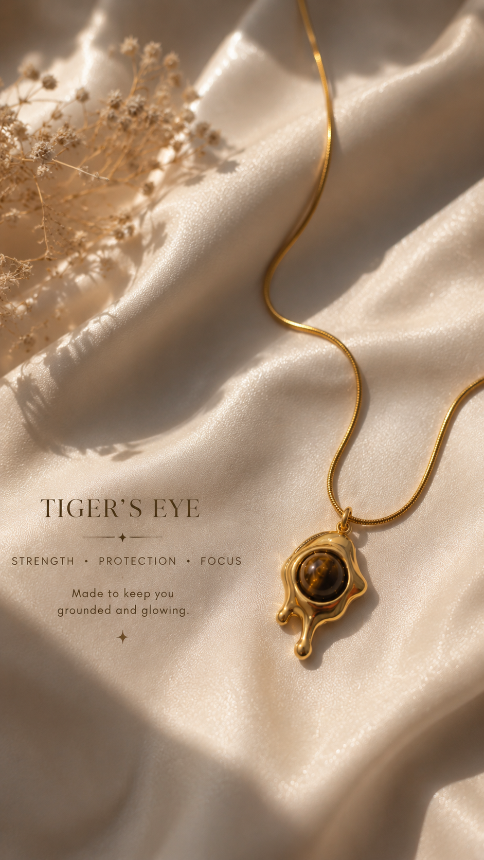 ÉVORAA Tiger Eye Charm